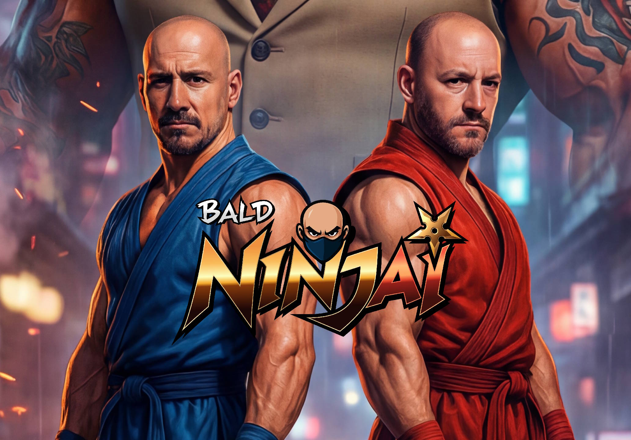 Bald NinjAI - AI-Powered Ninja Beat'em-Up Game | Official Website